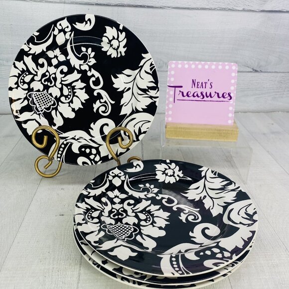 Home Target | Dining | Home Target Black White Damask Scroll Floral ...